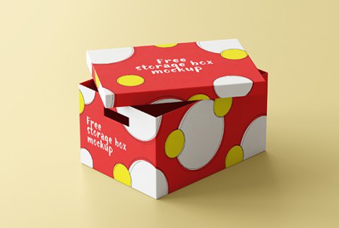 Free box mockups / 100x80x30 mm - Mockups Design