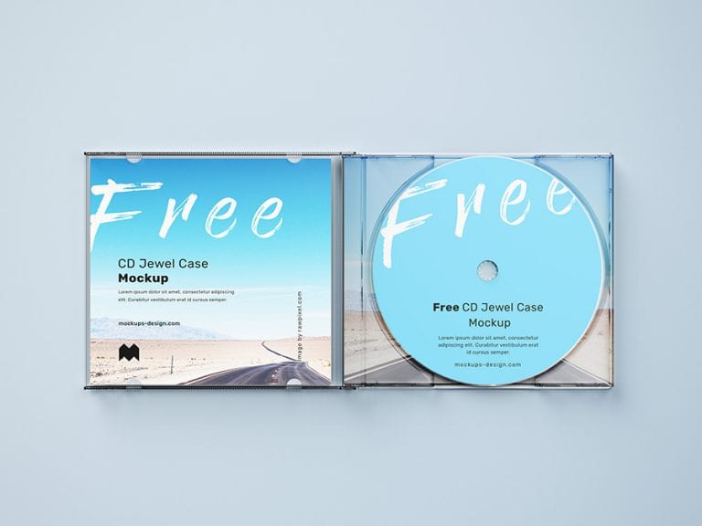 Free CD jewel case mockup - Mockups Design