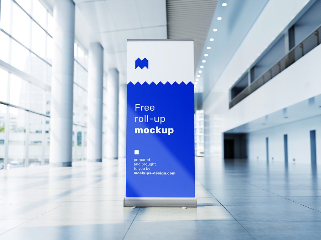 Free roll up mockup - Mockups Design