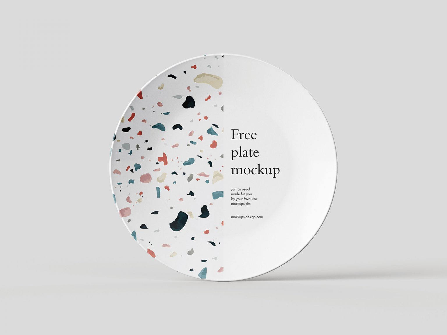 Free plate mockup - Instant Download