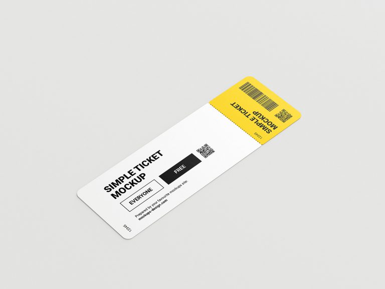 Ticket mockup - Mockups Design