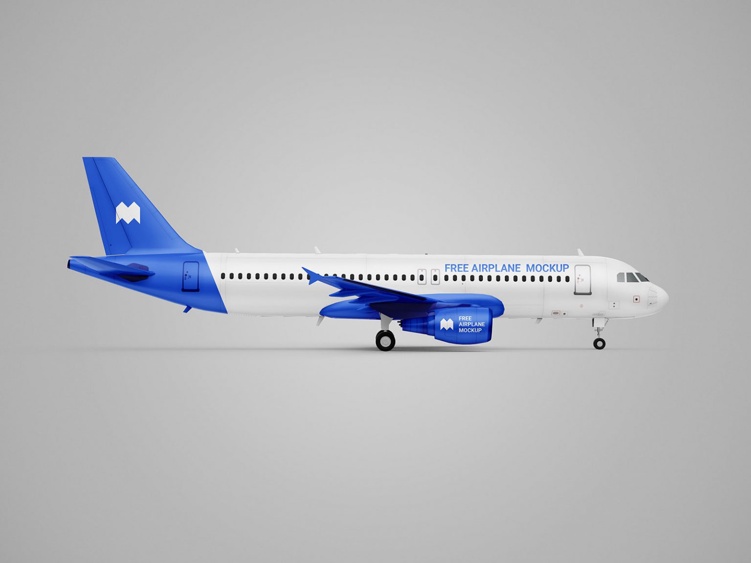 Free airplane mockup - Mockups Design