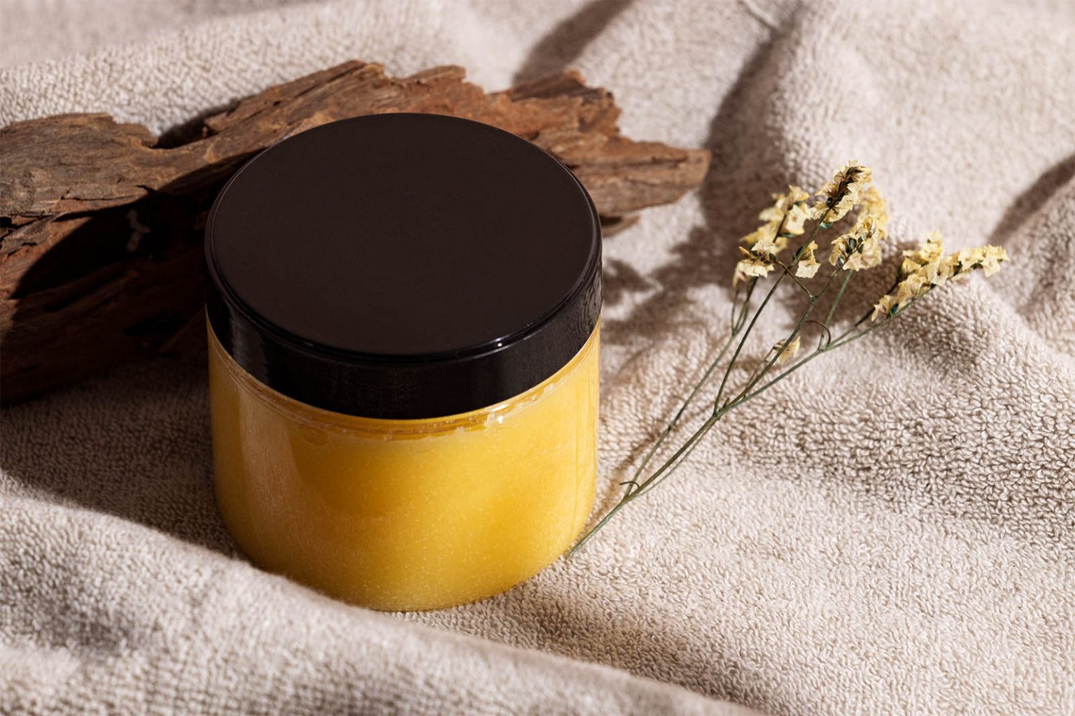 Body scrub jar mockup - Mockups Design