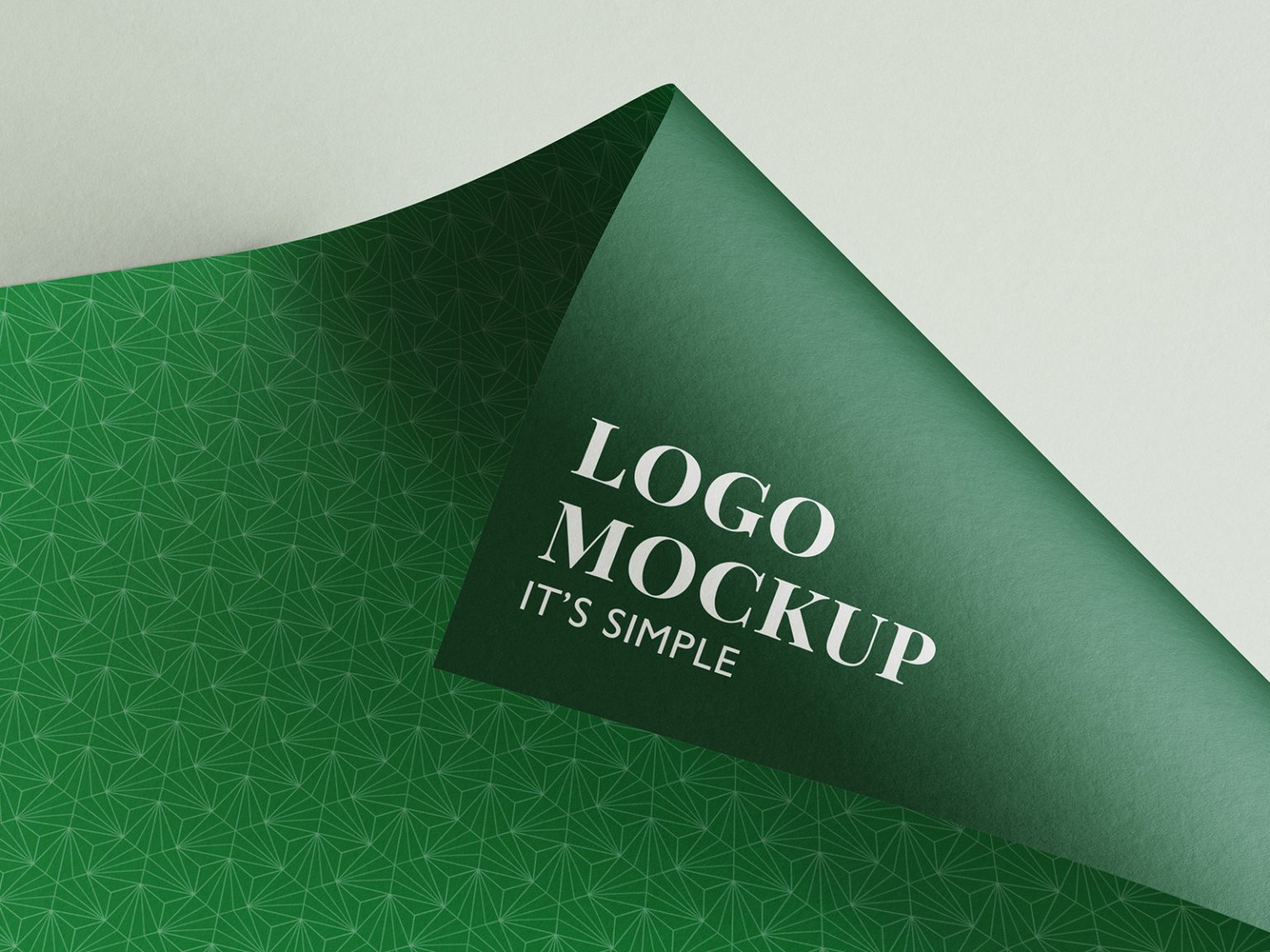 Free logo on paper mockup - Mockups Design