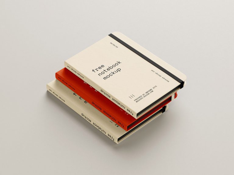 Free notebook mockup - Mockups Design