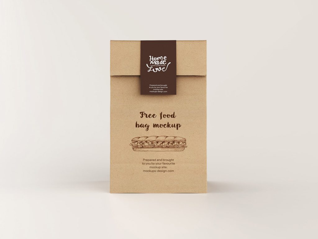 Free paper delivery bag mockup - Mockups Design