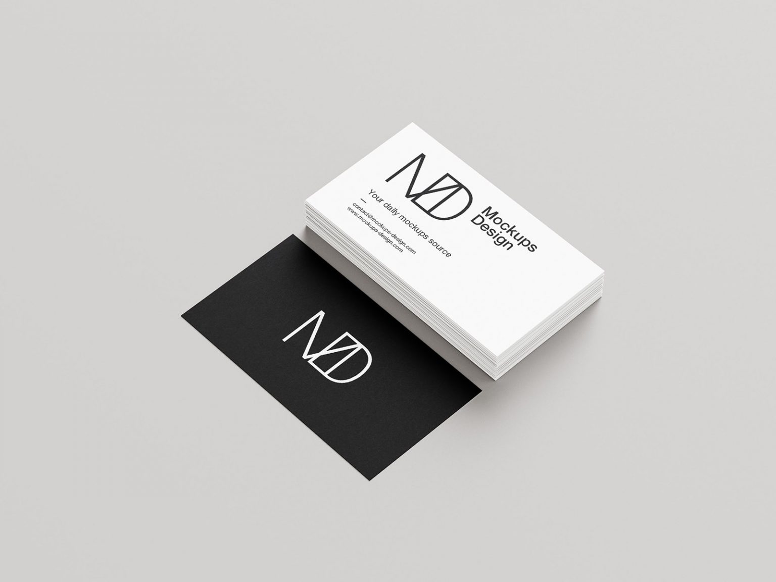 Clean business cards mockup / 90x50mm - Instant Download