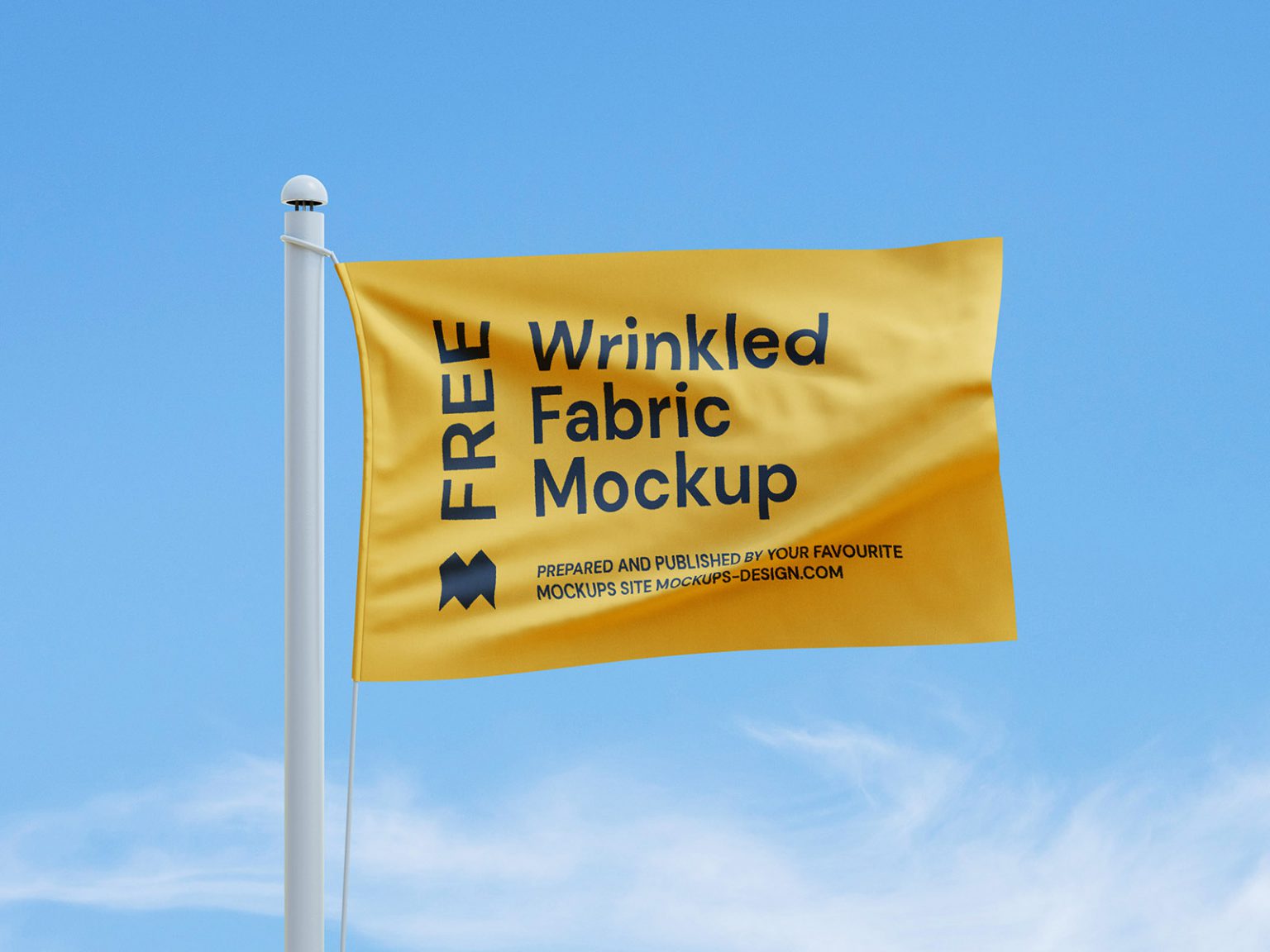 Free flag mockup - Mockups Design