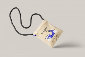 Linen shoulder bag mockup - Mockups Design