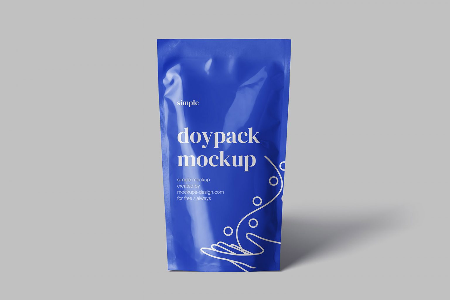 Simple doypack mockup - Mockups Design