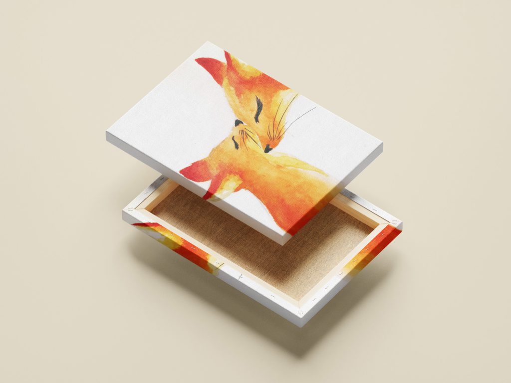 Free canvas mockup - Mockups Design