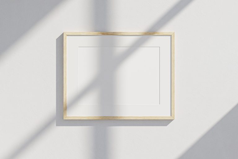 Free wooden frame mockup - Instant Download