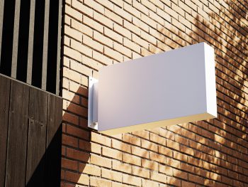 Rectangle street sign mockup - Instant Download