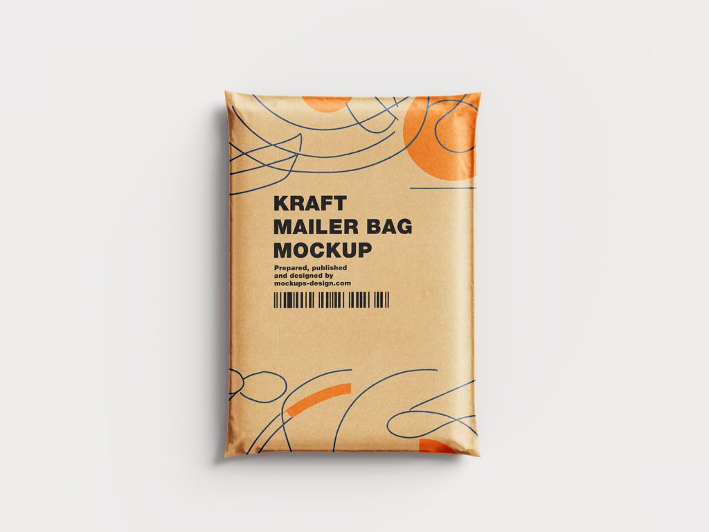 Free kraft paper mailing bag mockup - Instant Download Free kraft paper mailing bag mockup - Instant Download