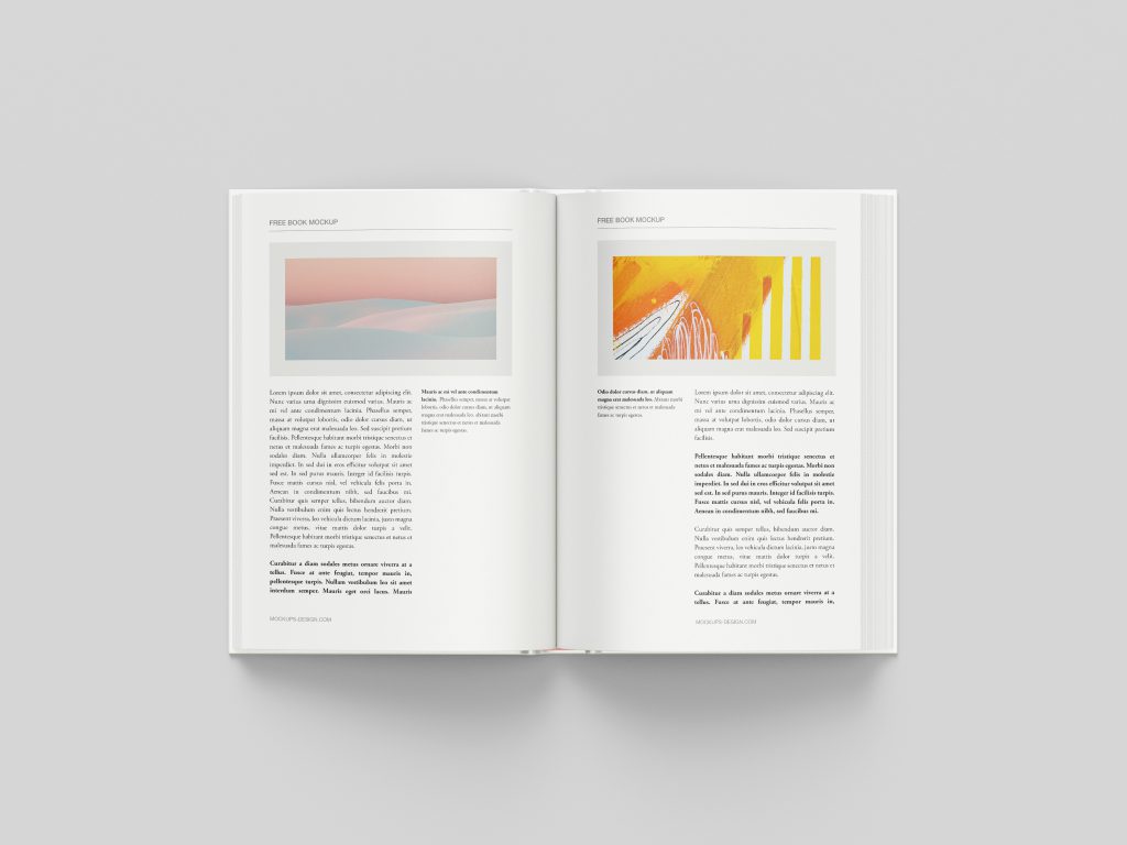 Hardcover book mockup - Mockups Design