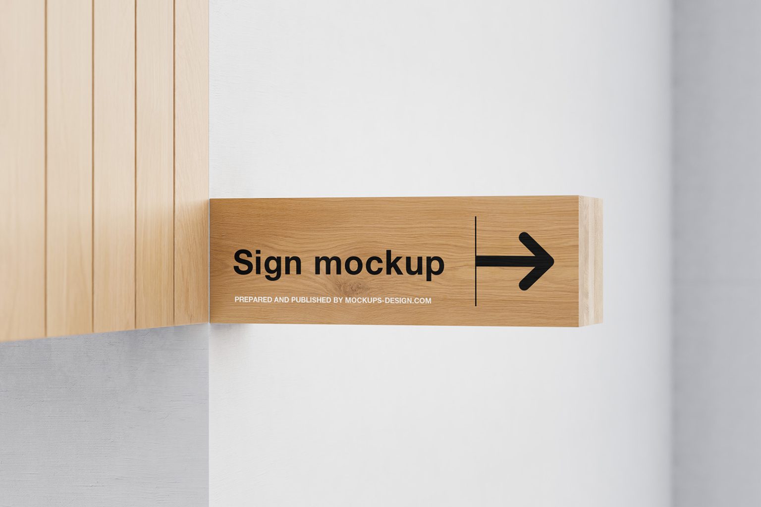 Wooden sign mockup - Instant Download