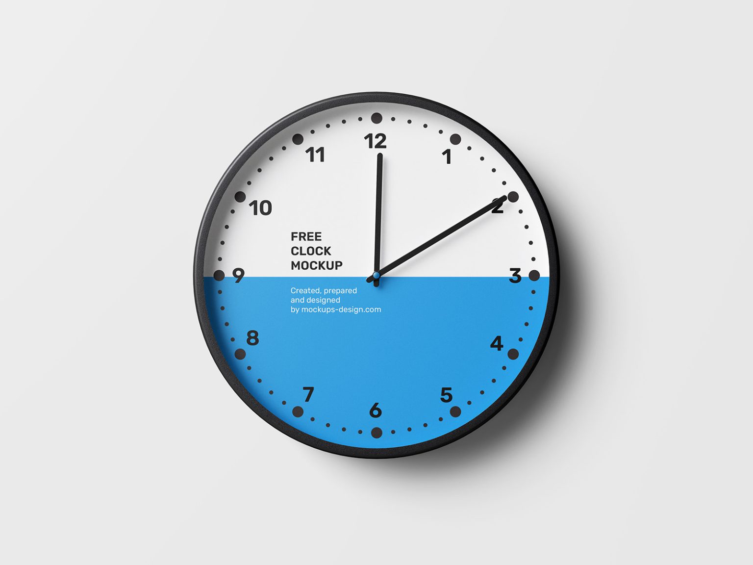 Free clock mockup - Instant Download