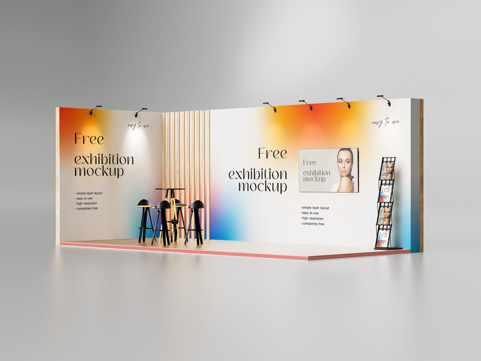 Free exhibition stand mockup - Mockups Design Free exhibition stand mockup - Mockups Design