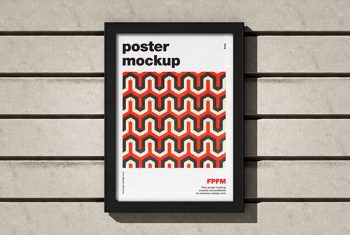 Poster display stand mockup - Instant Download