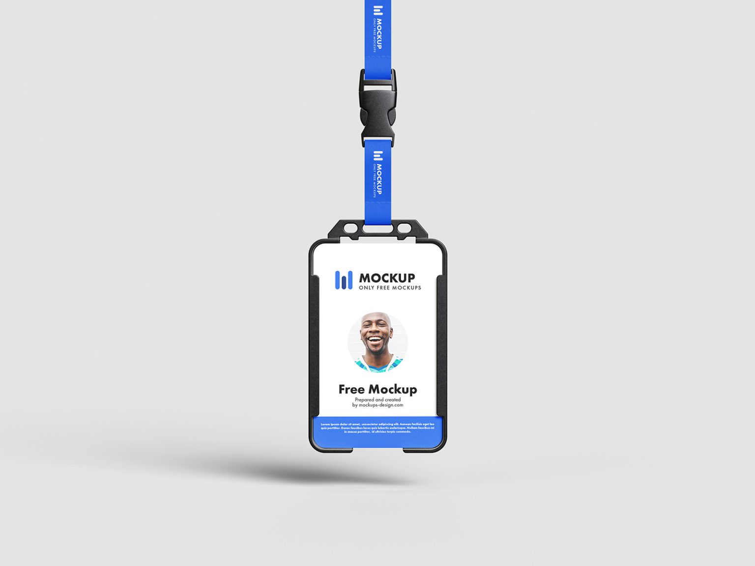 Free plastic ID holder mockup - Mockups Design