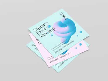 Square flyer mockup - Mockups Design