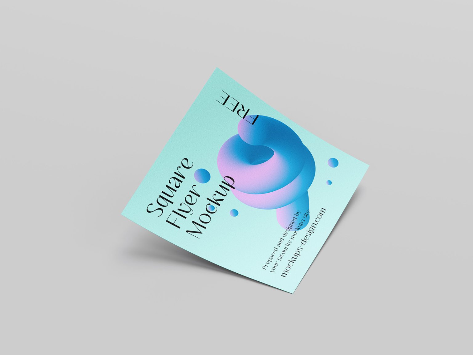 Square flyer mockup - Mockups Design