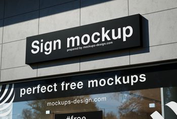 Sign mockups - Mockups Design