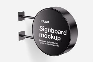 Modern signboard mockup - Instant Download