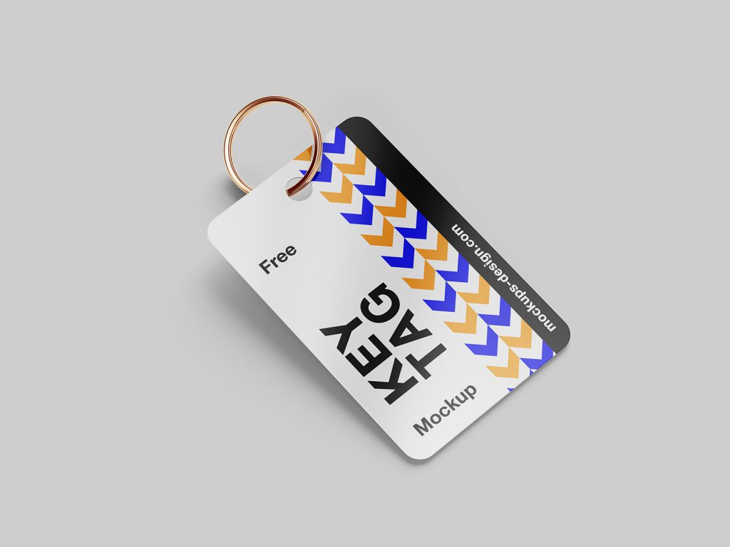 Free key tag mockup - Mockups Design