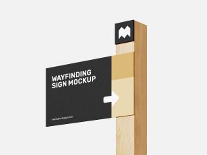 Wayfinding signs mockup - Instant Download