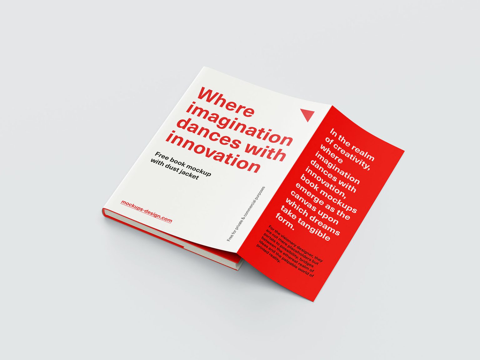 Book with dust jacket mockup - Mockups Design