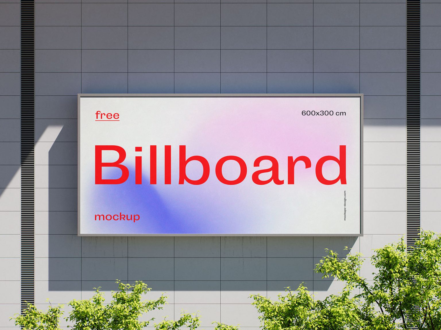 Billboard on the builiding mockup - Mockups Design