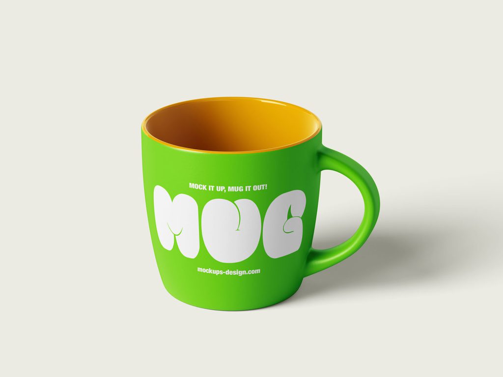 Ceramic matt mug mockup - Mockups Design