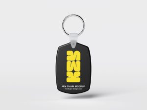 Plastic key chain mockup - Mockups Design