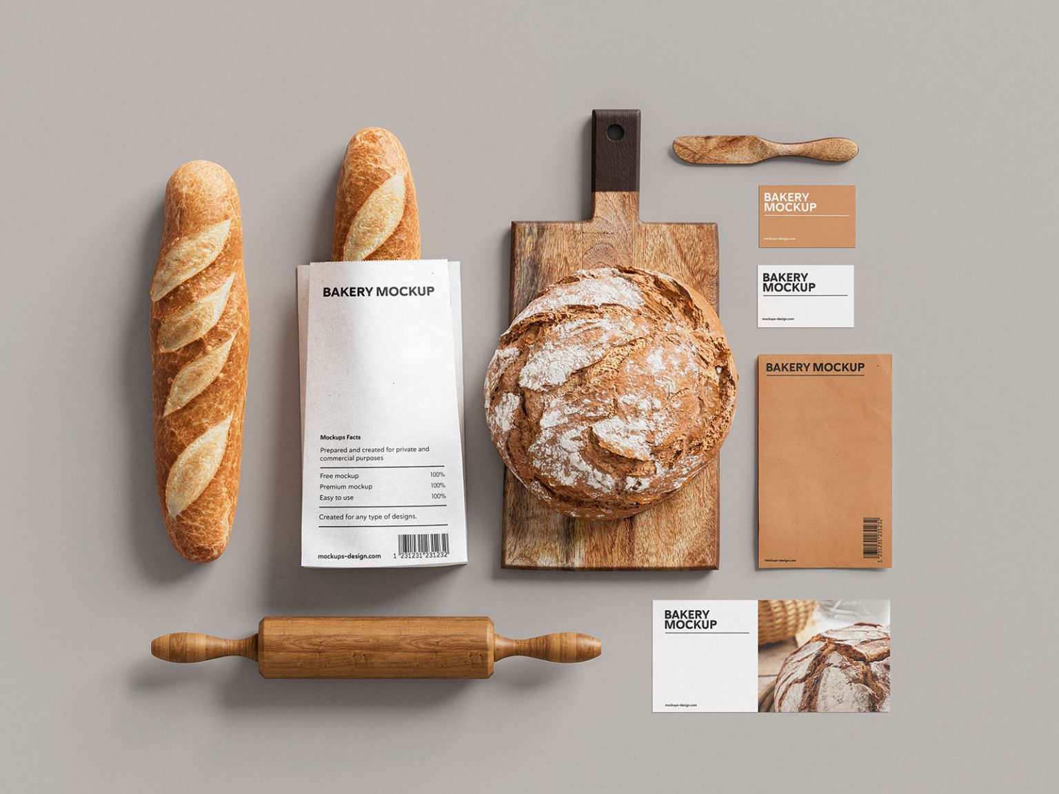 Bakery branding mockup - Mockups Design