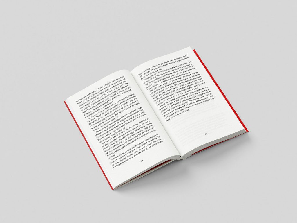 Book with flap cover mockup - Mockups Design