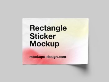 Sticker mockups collection - rectangle - Mockups Design