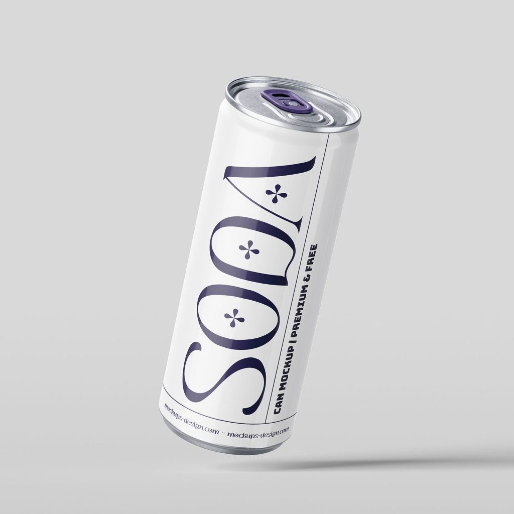 Soda can mockup - Mockups Design