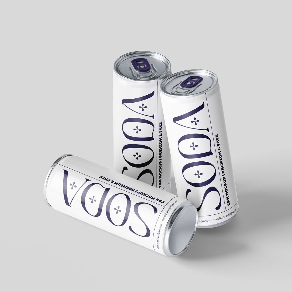 Soda can mockup - Mockups Design