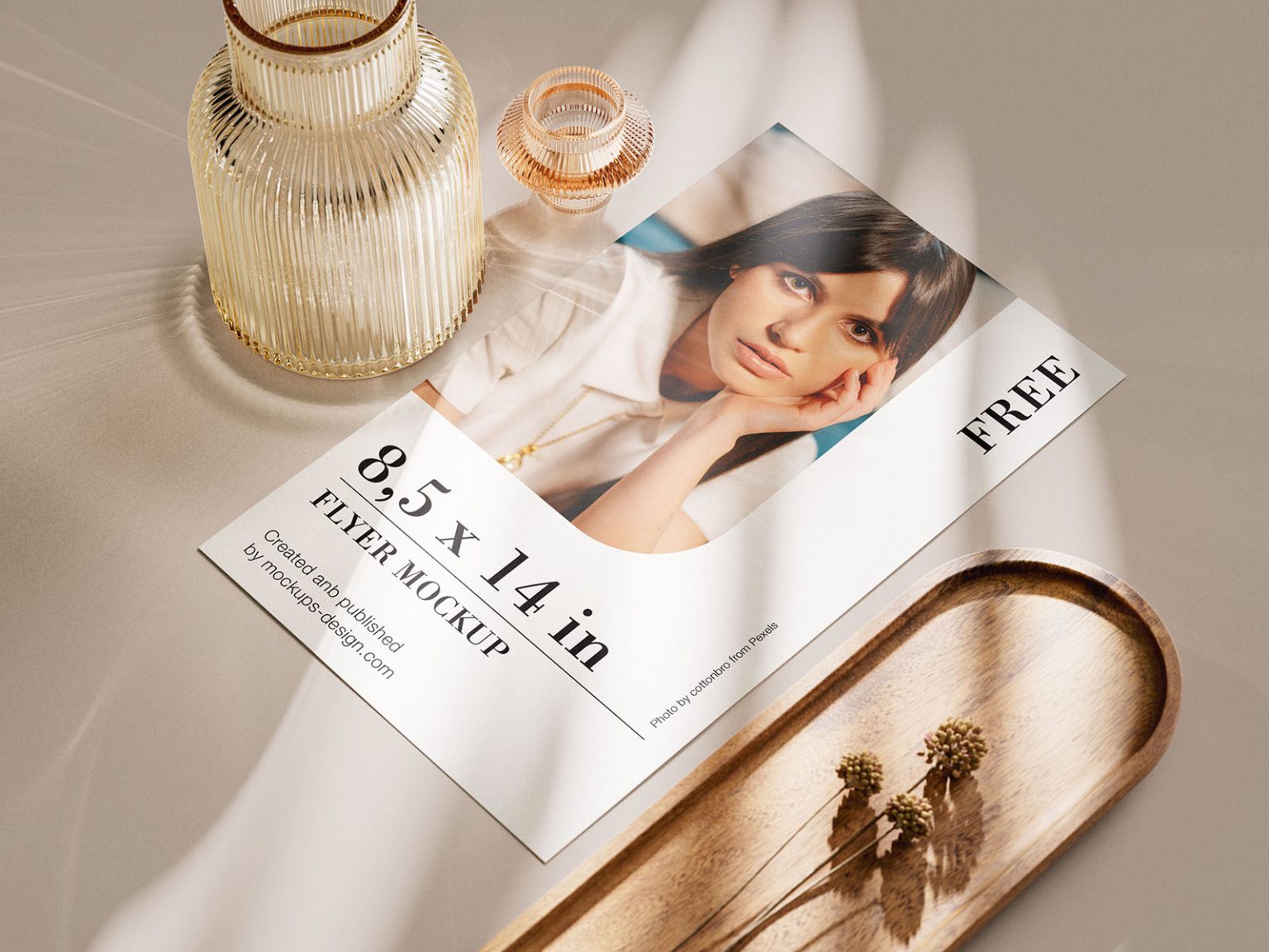 US format flyer mockup - Mockups Design