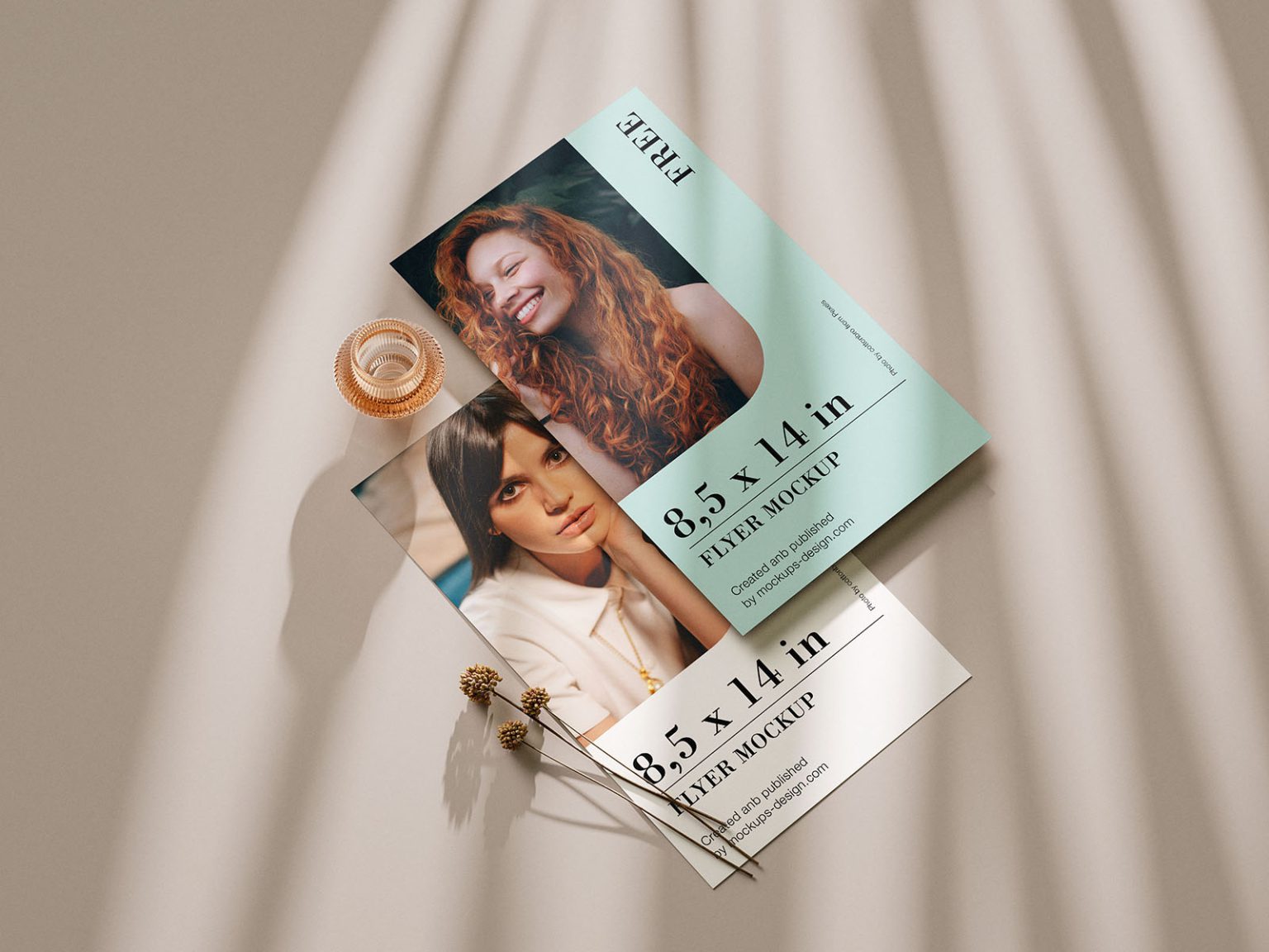 US format flyer mockup - Mockups Design