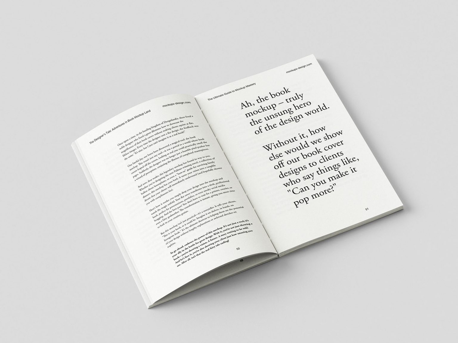 Minimal book mockup - Mockups Design