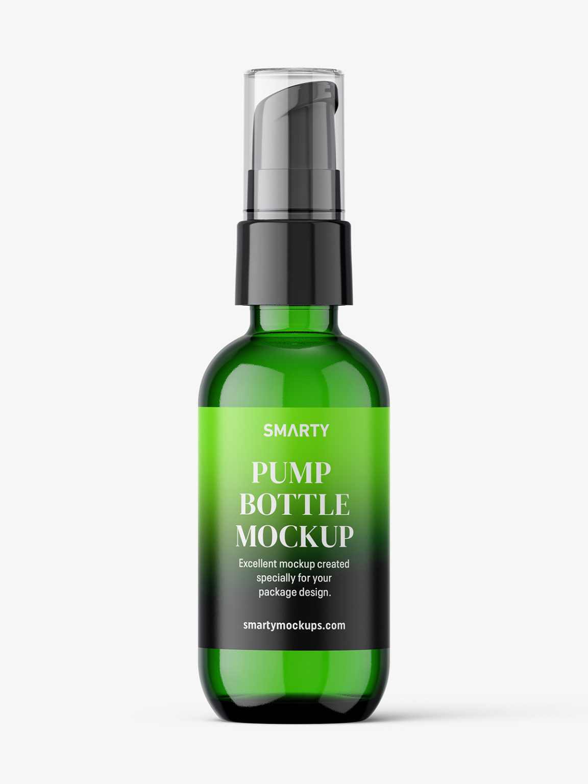 Airless green bottle mockup - Mockups Design