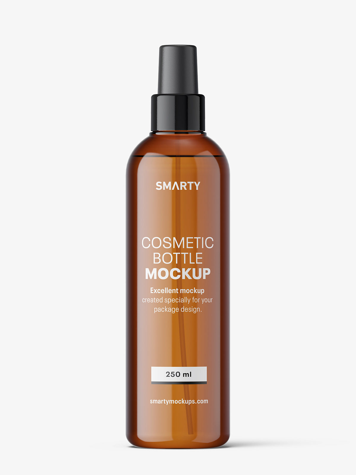 Spray bottle mockup / amber - Mockups Design