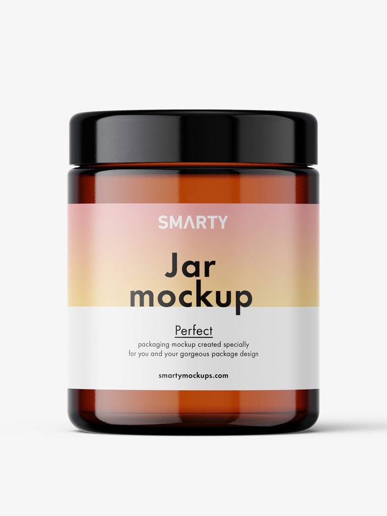 Universal jar mockup / amber - Mockups Design