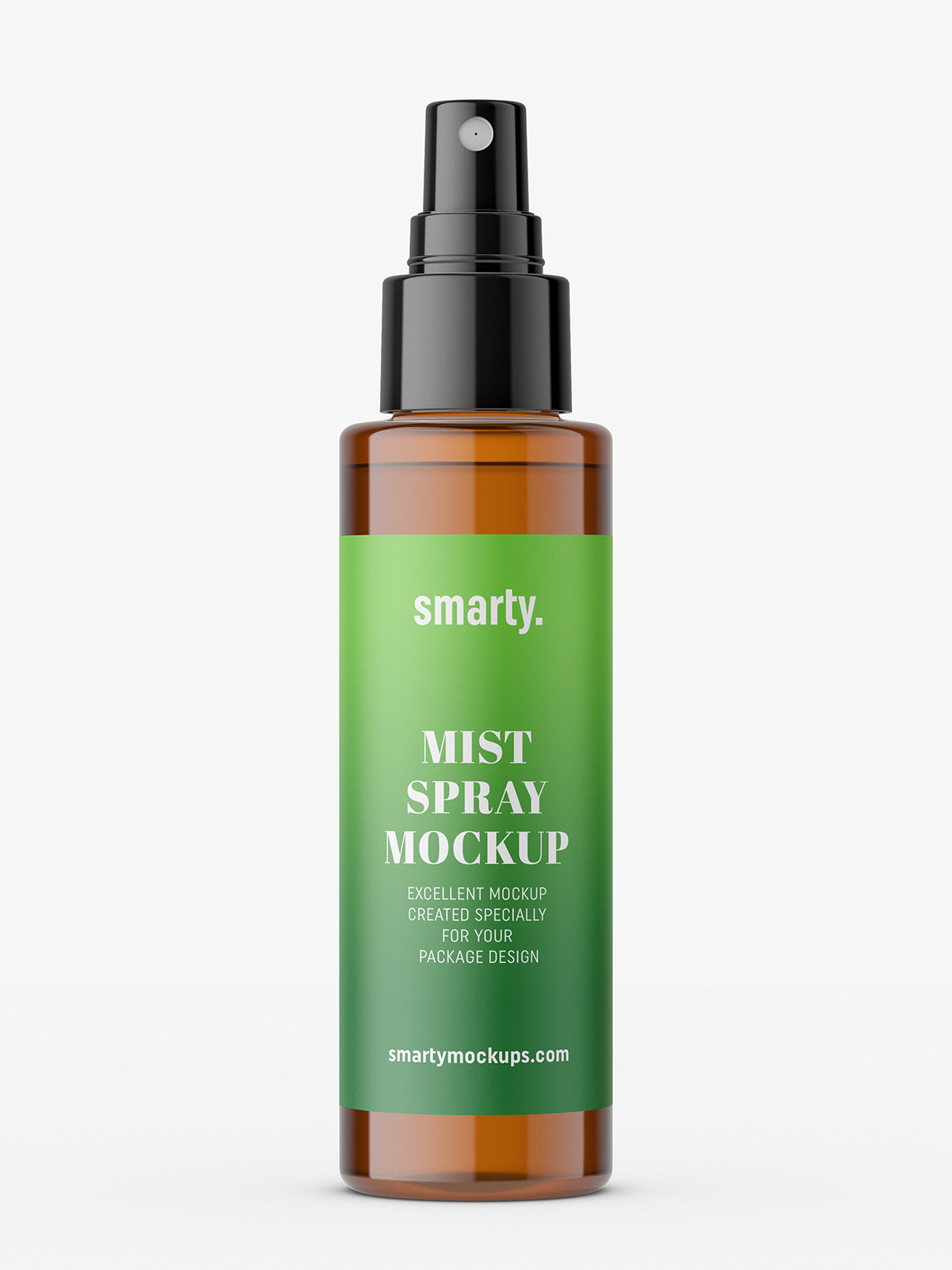 Amber mist spray bottle mockup - Mockups Design