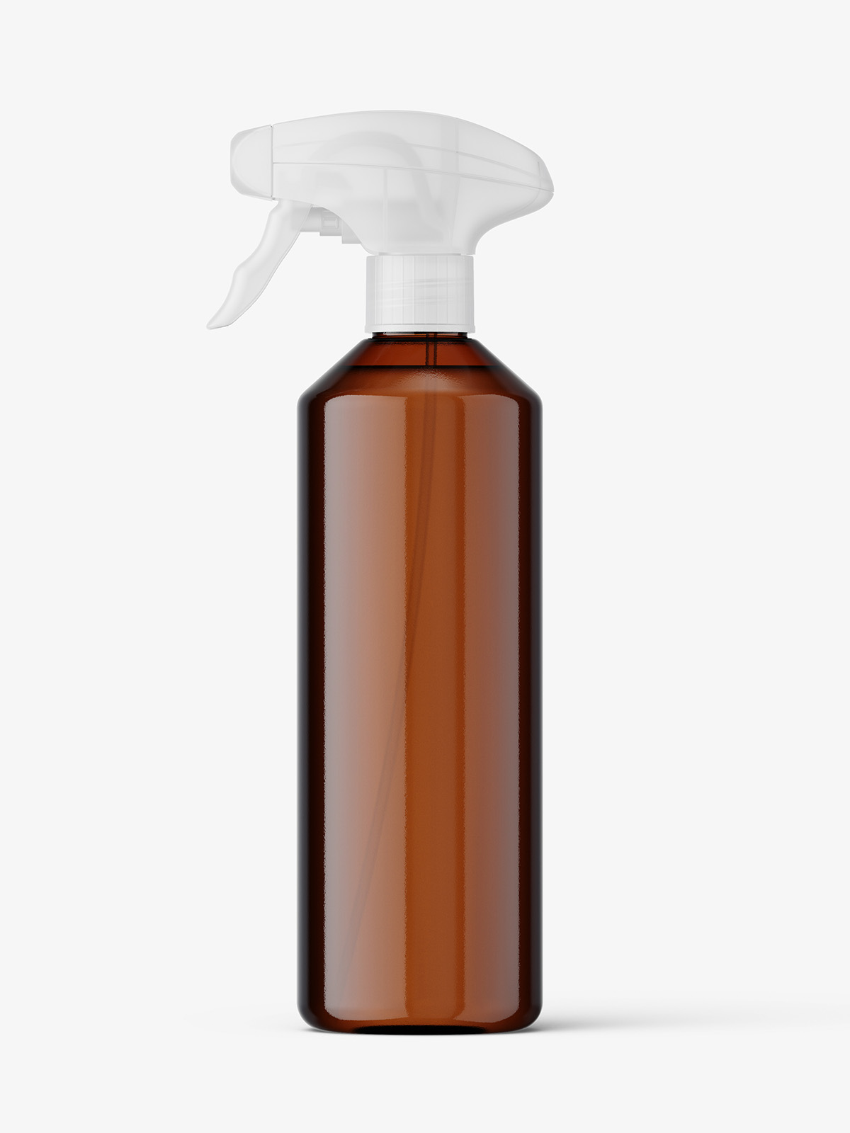 Bottle with trigger spray mockup / amber - Mockups Design