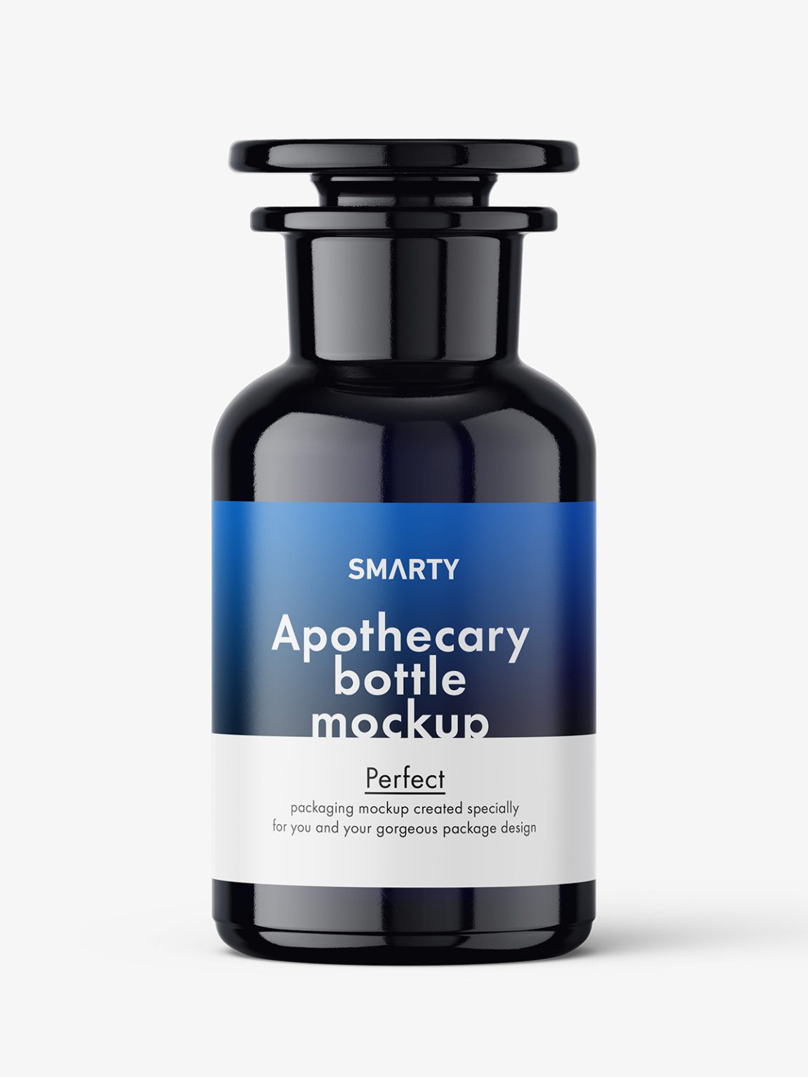 Bio photonic apothecary bottle mockup / 250 ml - Mockups Design
