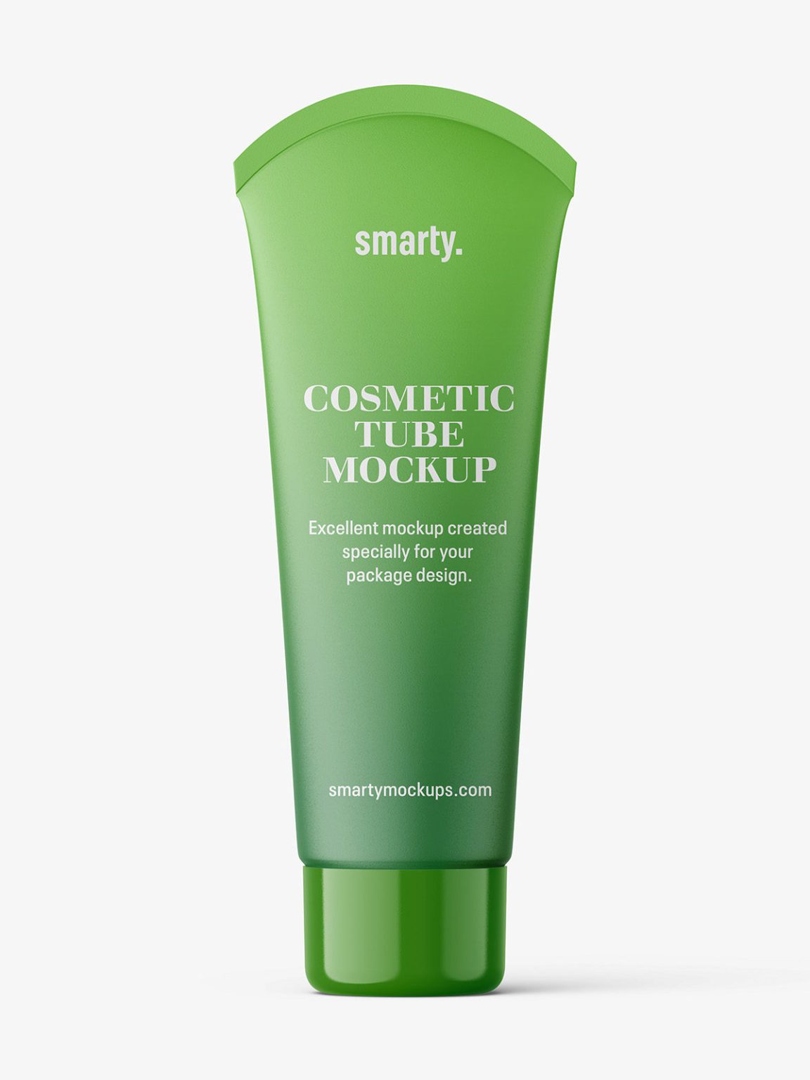 Cosmetic tube with rounded seal mockup / matt - Mockups Design
