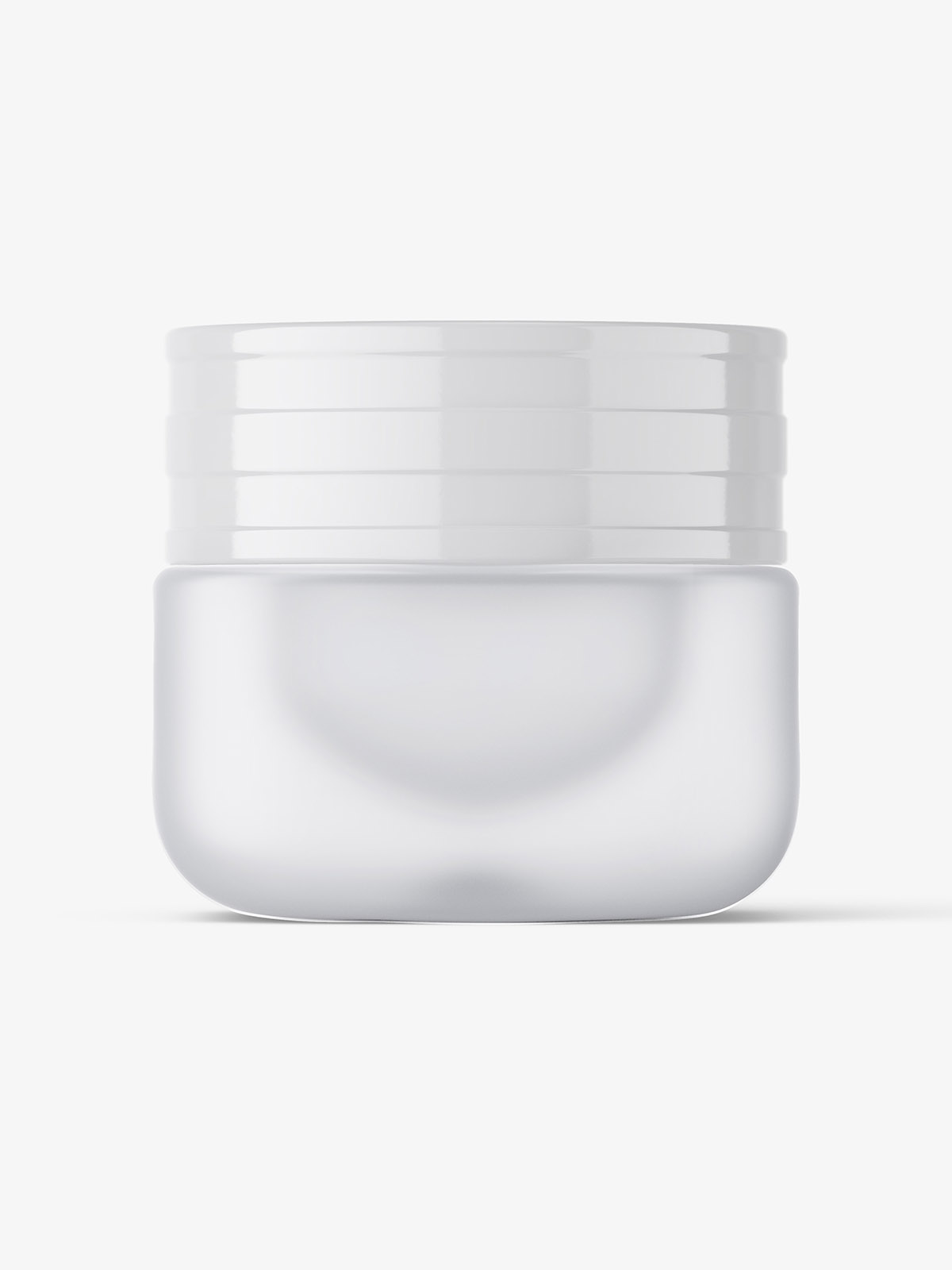 Beauty frosted glass jar mockup - Mockups Design